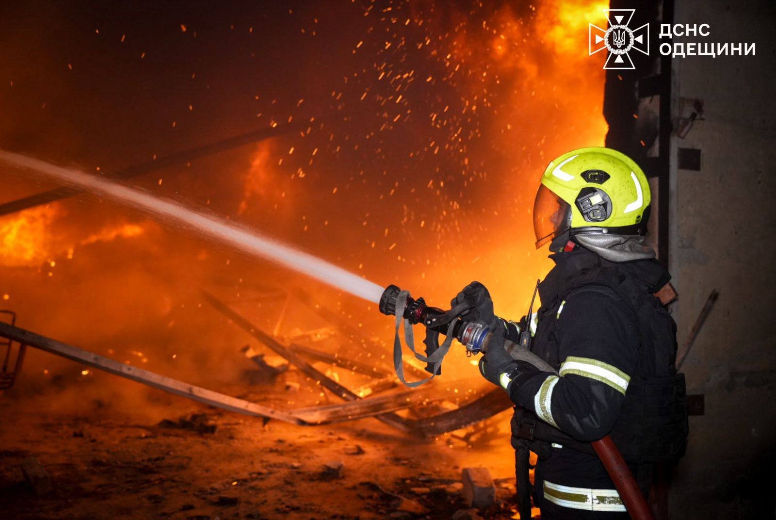 Massive attack on Odesa region: Major fires erupt, one person injured ...