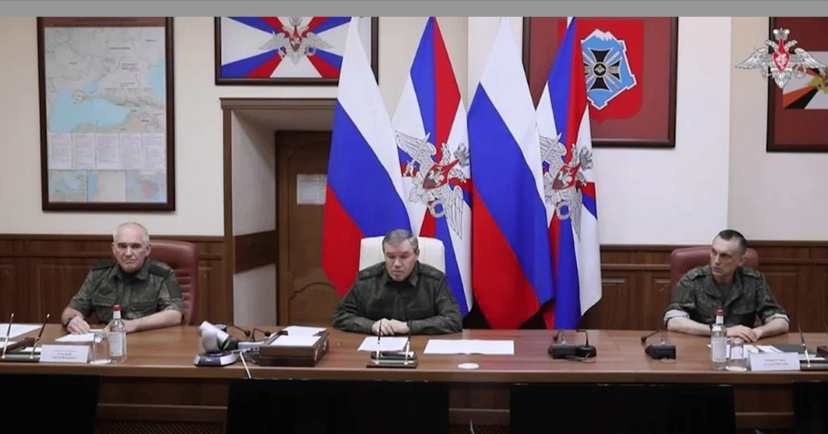Russian Defense Ministry displays map with Odesa and Mykolaiv regions ...