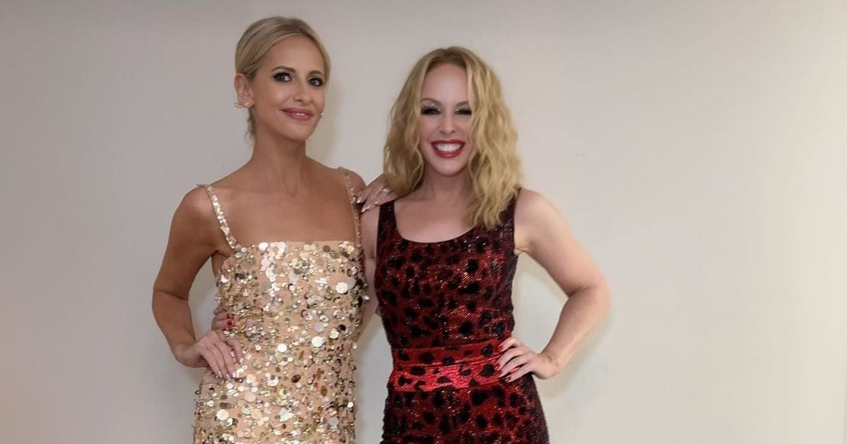 Сара Мішель Геллар повеселилася у Лас-Вегасі на концерті Кайлі Міноуг ...