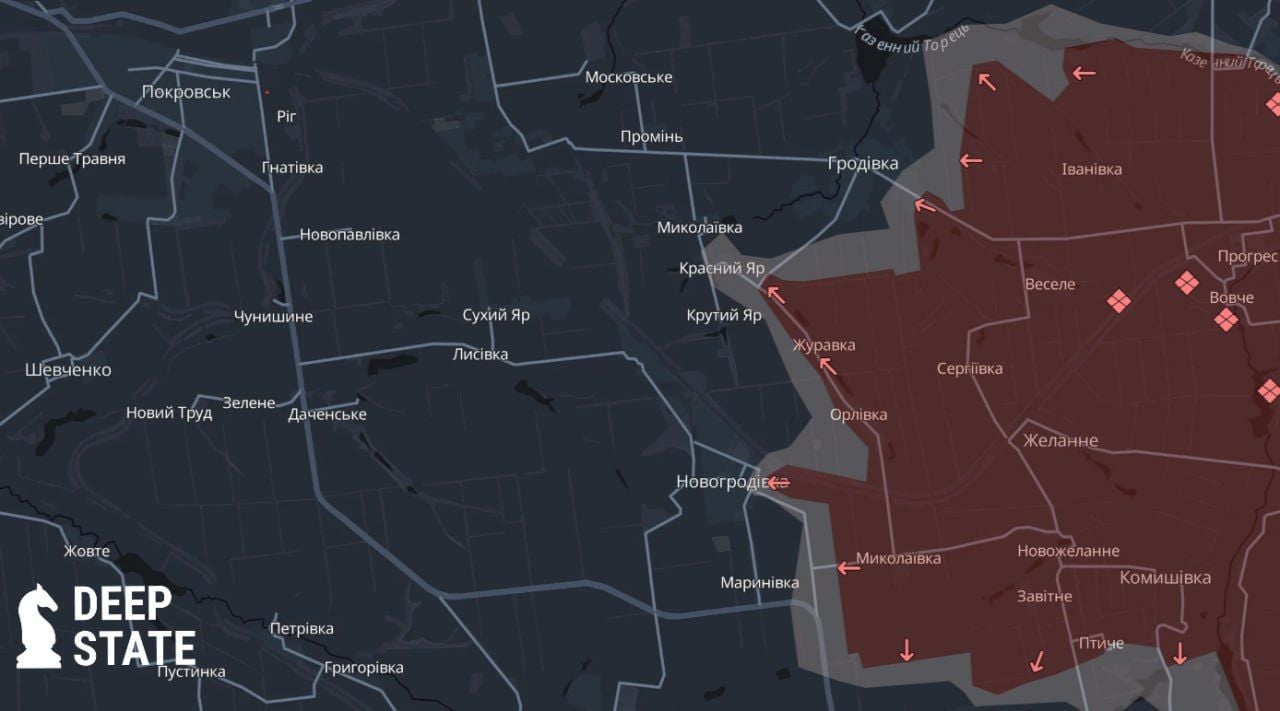 Ситуація на покровському напрямку залишається складною — аналіз DeepState