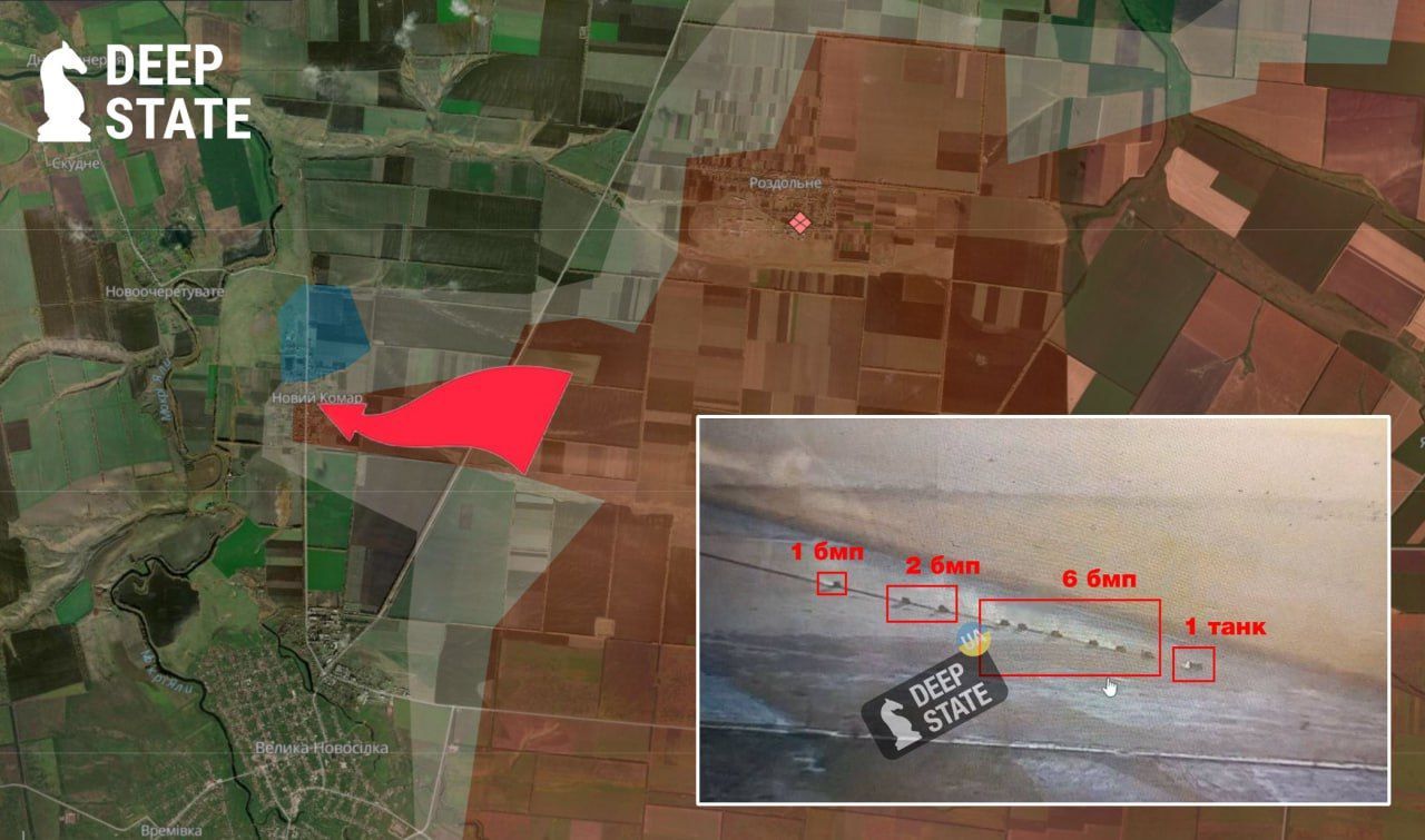 The enemy column broke through to Novyi Komar: DeepState reveals the ...