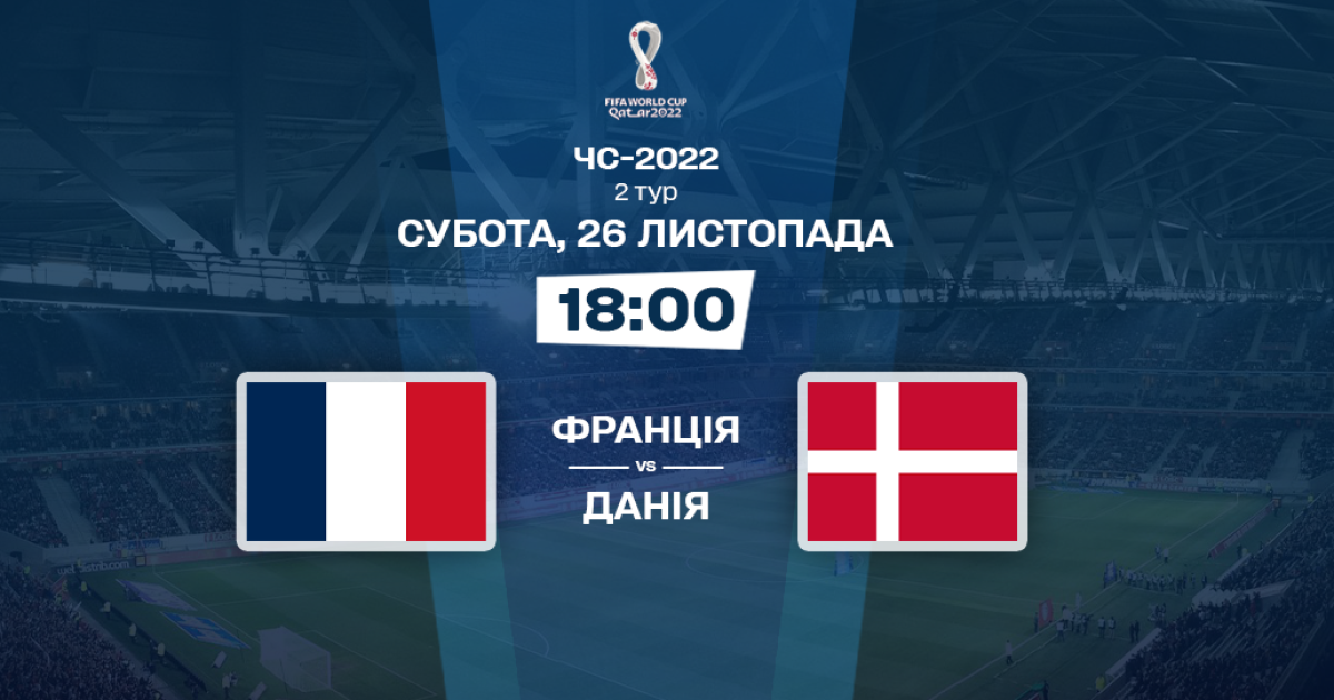 Франція Данія онлайн трансляція матчу 2 туру ЧС 2022 — Проспорт