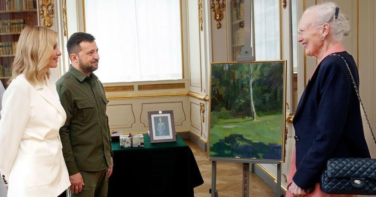 Королева Маргрете Ii дала аудиенцию Владимиру и Елене Зеленским — ТСН